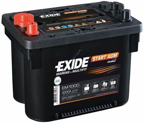 Akumulator EXIDE AGM Maxxima EM1000 (MAX 900) - Akumulator.si
